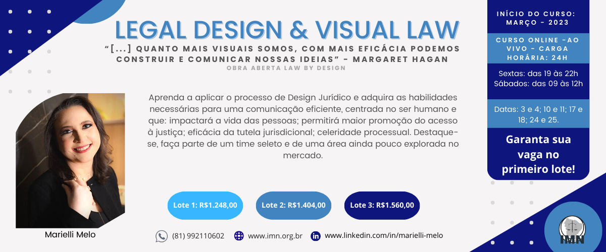 Lançado curso sobre Legal Design e Visual Law - Instituto dos ...