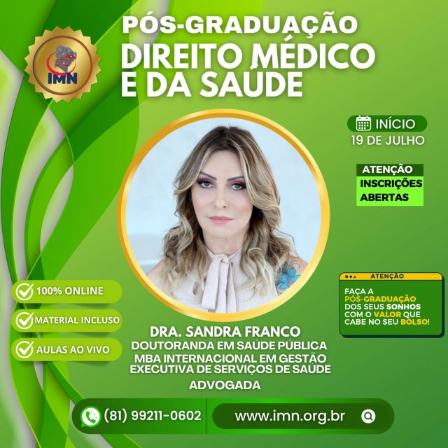 Sandra Franco vai ministrar a disciplina de Telemedicina na Pós ...